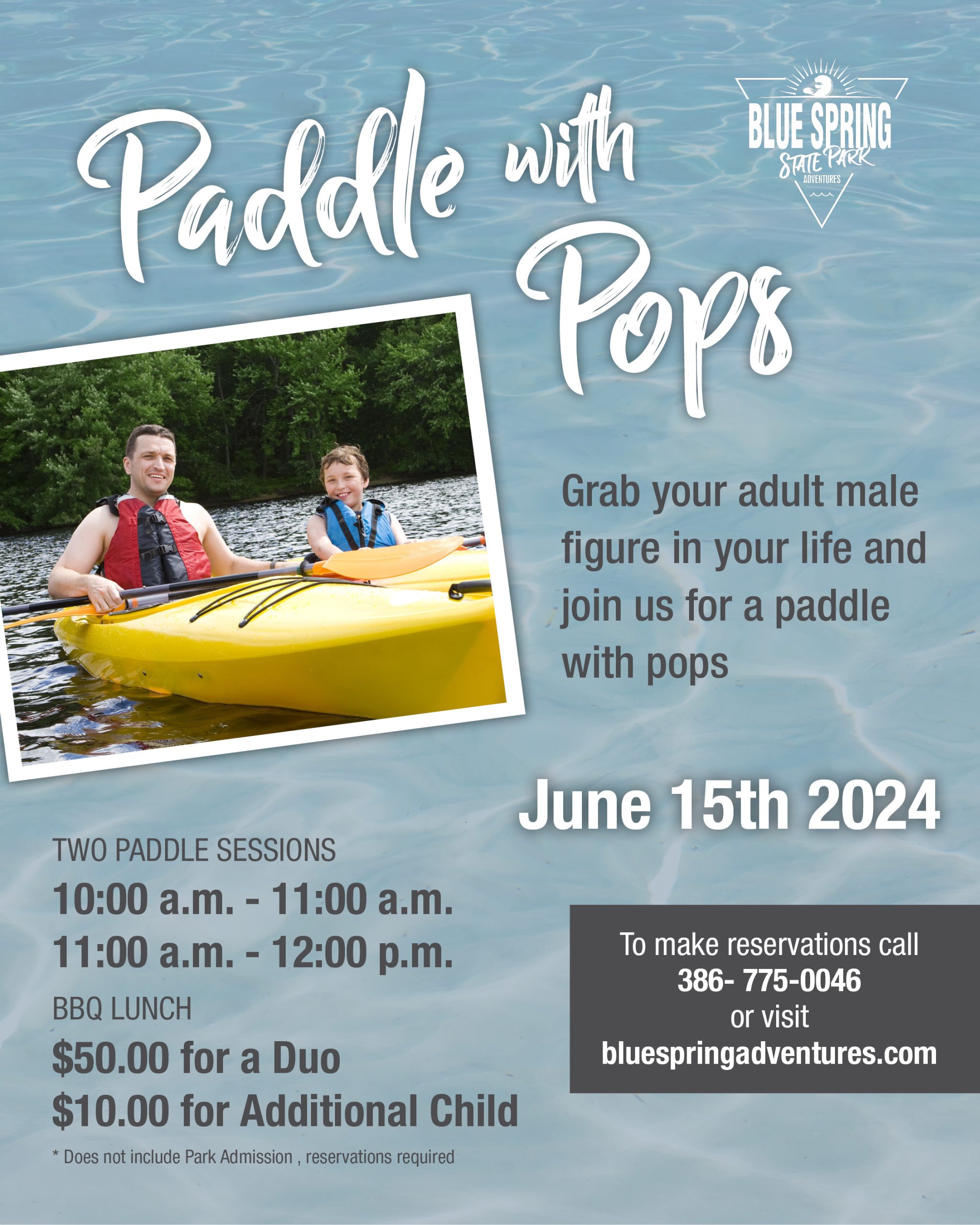Paddle with Pops | Blue Spring Adventures